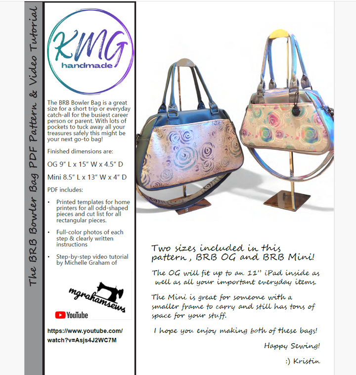 PDF Patterns & Video Tutorials from KMGhandmade – kmghandmade